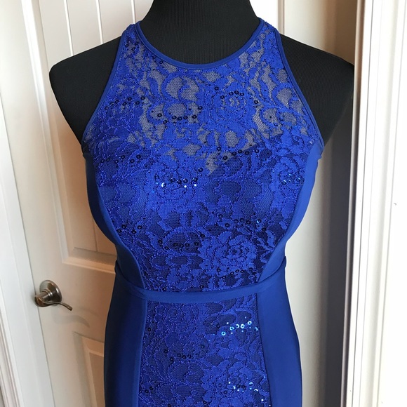 Cindy | Dresses | Cindy Usa Prom Dress Gown Sequin Royal Blue 41 | Poshmark